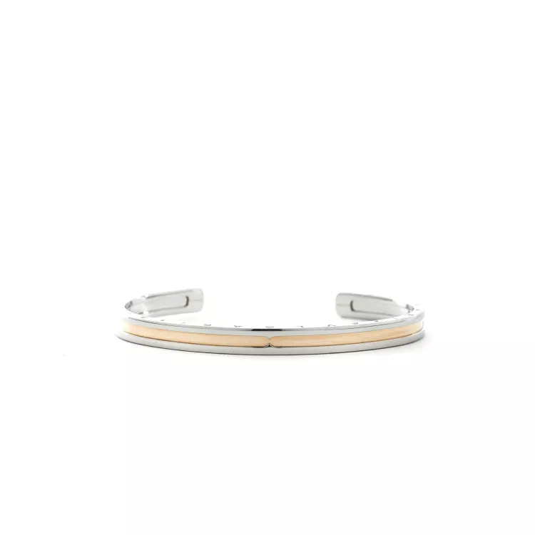 Used Bulgari Silver Bracelets Monogram Paris